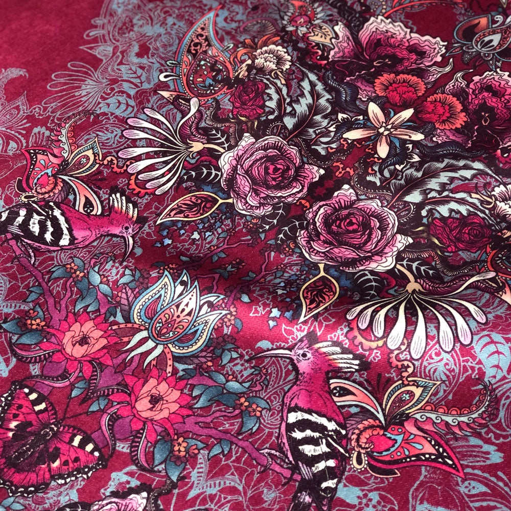 Patterned Velvet Fabric