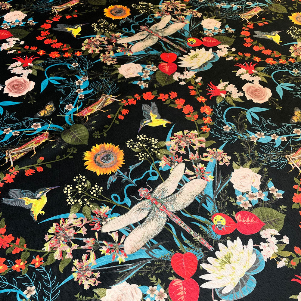 Velvet Patterned Fabric | Garden Treasures by Designer, Becca Who