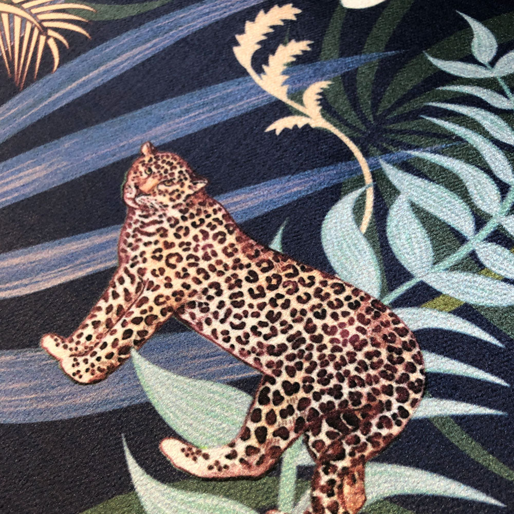 Leopard Luxe | Opulent Navy & Gold Furnishing Fabric – Becca Who
