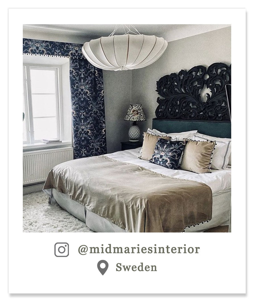 Designer Velvet Curtains and Blinds Fabric by Becca Who