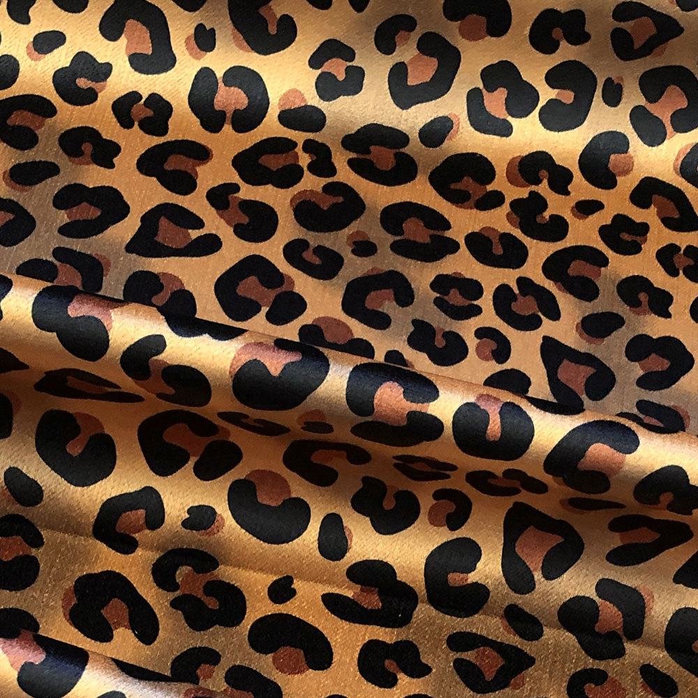 Leopard Print Velvet Furnishing Fabric | Becca Who