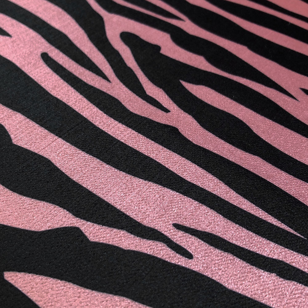 Pink & Black Zebra Print | Designer Furnishing Fabric – Becca Who