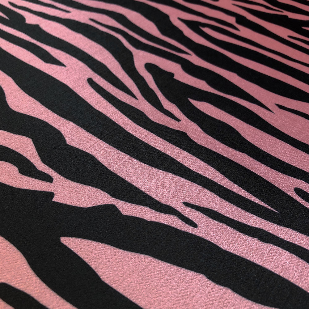 Pink & Black Zebra Print | Designer Furnishing Fabric – Becca Who