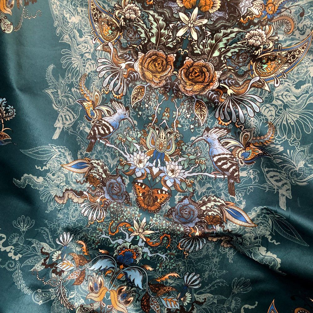 Floral velvet fabric store