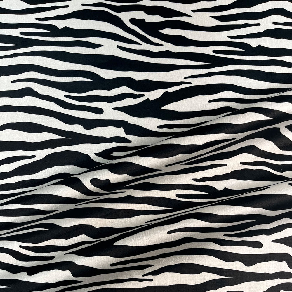 Bold Zebra Print Velvet Furnishing Fabric | Becca Who
