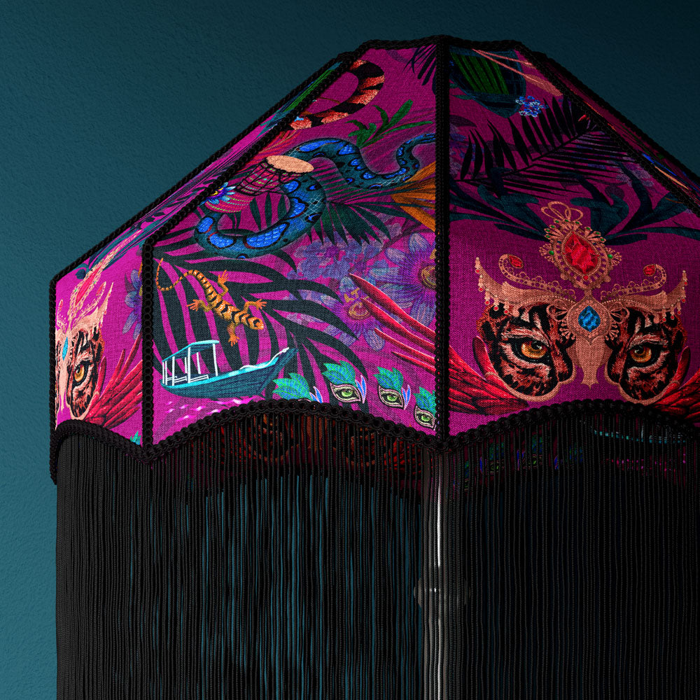 Becca Who Jungle Print Fabric | Amazon Trip in Violet